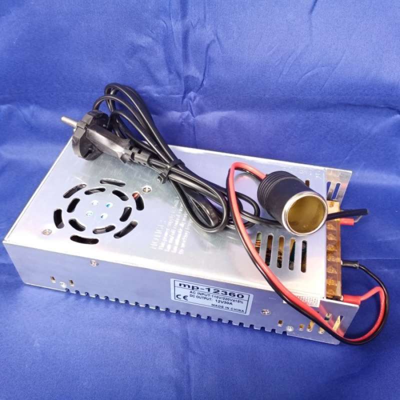 Jual AC TO DC ADAPTOR CONVERTER POMPA BAN MOBIL COLOKAN LISTRIK RUMAH ...