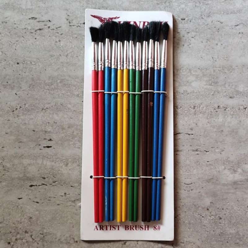 Jual Kuas Lukis No 8 - Koas Cat Air - Kuas Gambar - Kuas Kecil Di ...