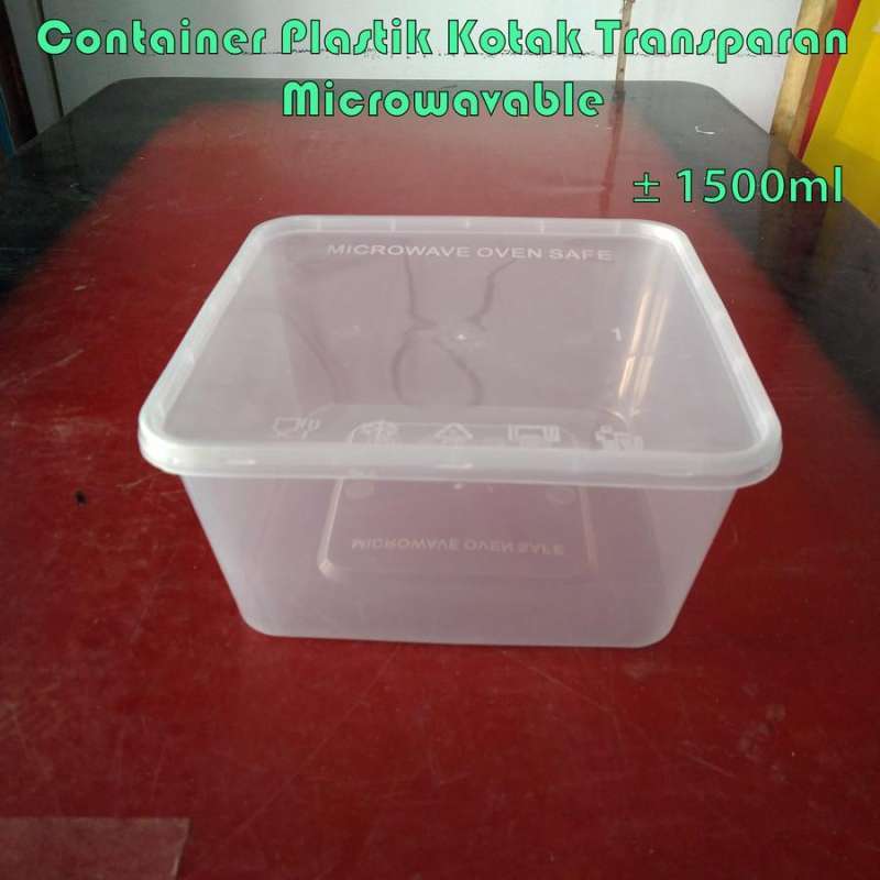 Jual Kotak Makanan Plastik Thinwall Meiji SQ 1500 ml isi 150 pcs di ...