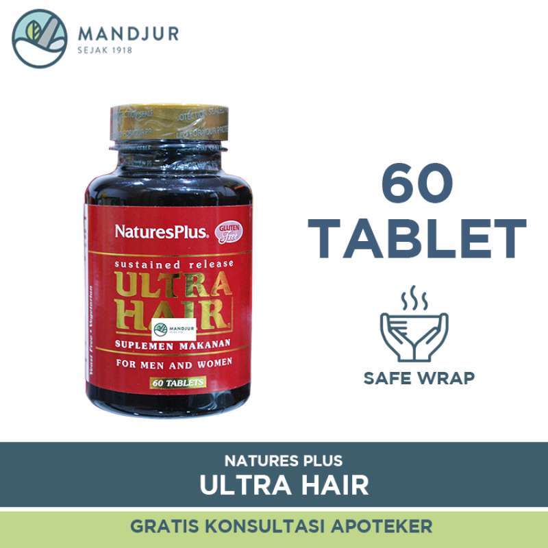 Jual Nature's Plus Ultra Hair Suplemen Kesehatan [60 Tablet] di Seller ...