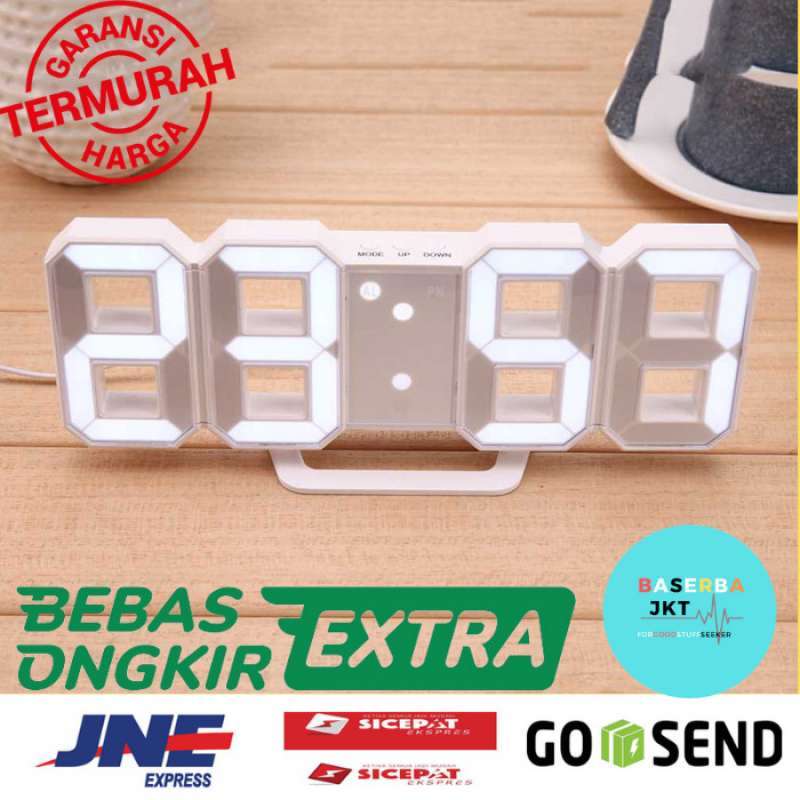 Jual Jam Meja LED Digital Clock Modern Desain Minimalist di Seller ...