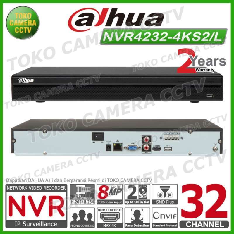 Jual Nvr Dahua 32 Channel Nvr4232-4ks2/l Nvr 32ch Ip Camera Di Seller ...