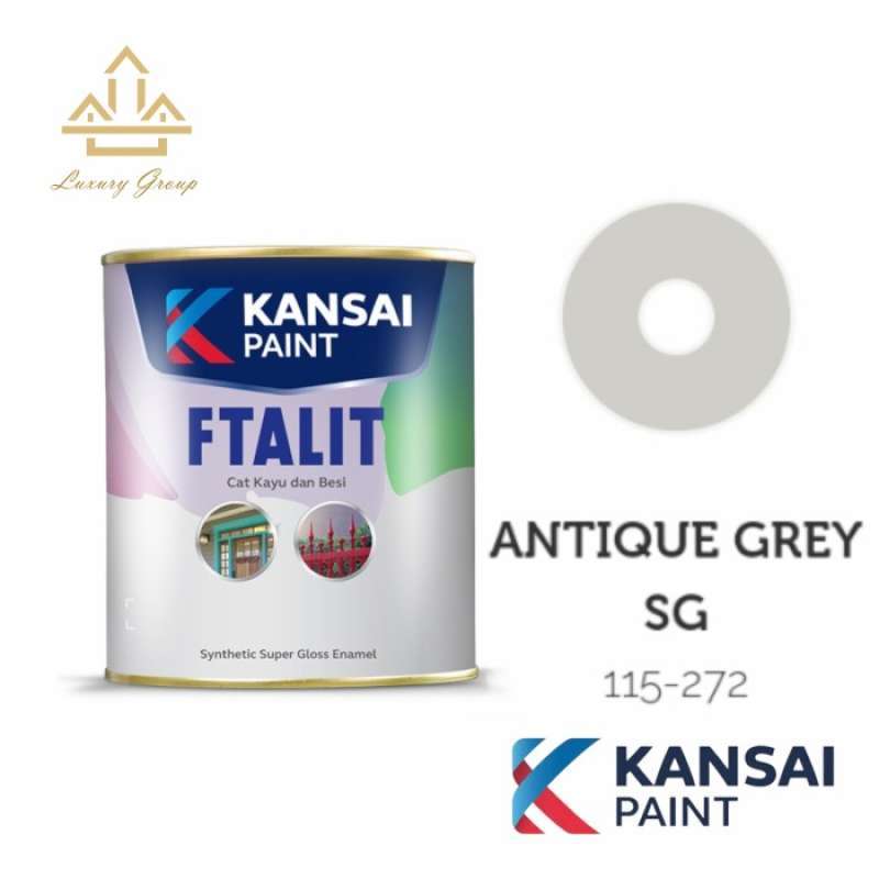 Promo Kansai Ftalit Semi Gloss Antique Grey 115-273 Cat Kayu dan Besi ...