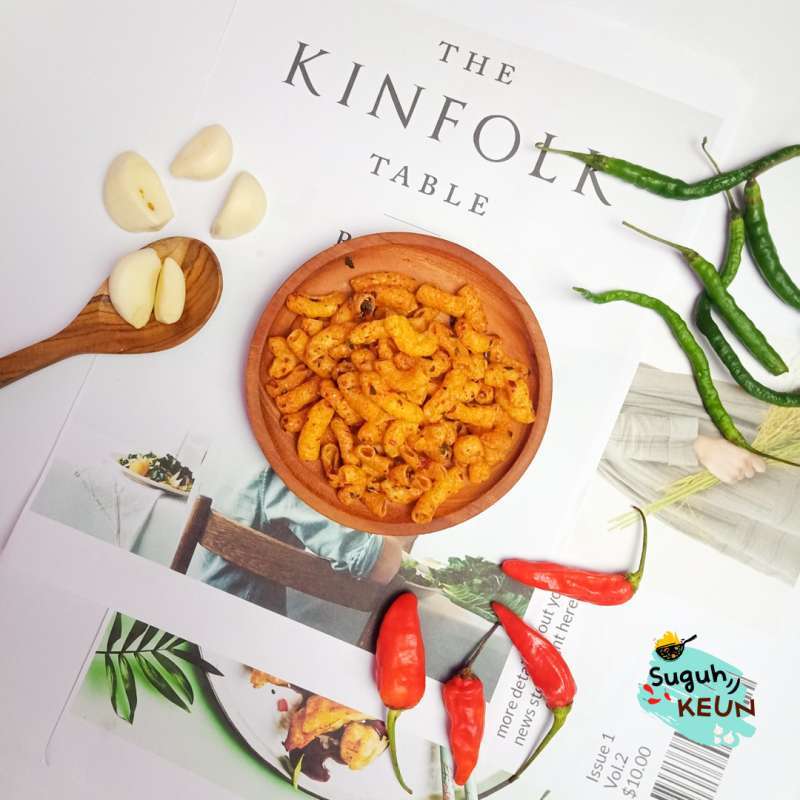 Promo SK Makaroni Goreng Pedas / Asin Ori Daun Jeruk Bawang putih ...