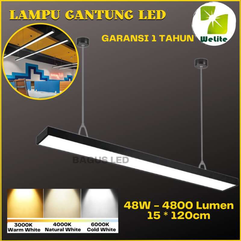 Jual Lampu Gantung LED Downlight Plafon Lampu Office Kantor Hanging 48W ... Jual Lampu Gantung LED Downlight Plafon Lampu Office Kantor Hanging 48W ...