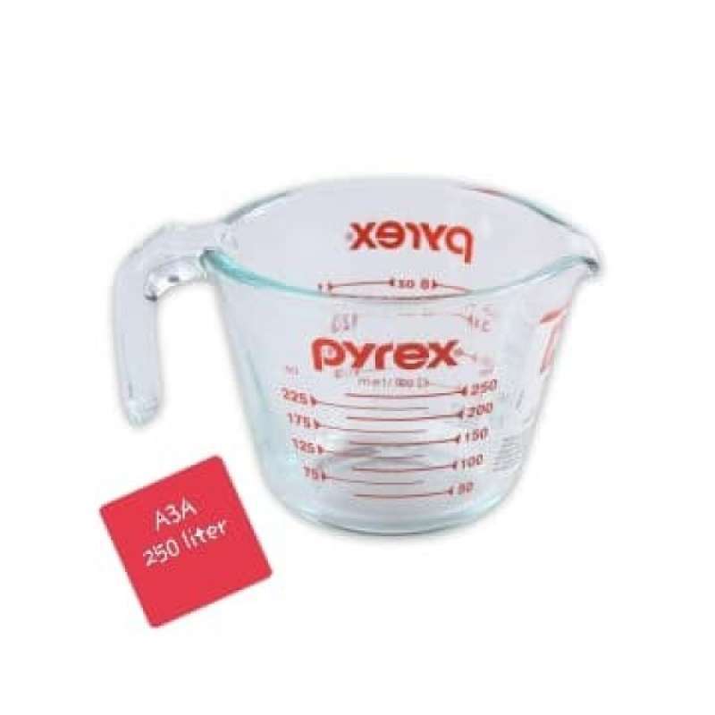 Promo Pyrex/Gelas Takar/Gelas Ukur/Measuring Cup/Gelas Kaca/250 Ml ...