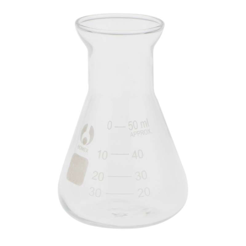 Jual Graduated Glass Erlenmeyer Flask Conical Flask Lab Laboratory 50ML ...