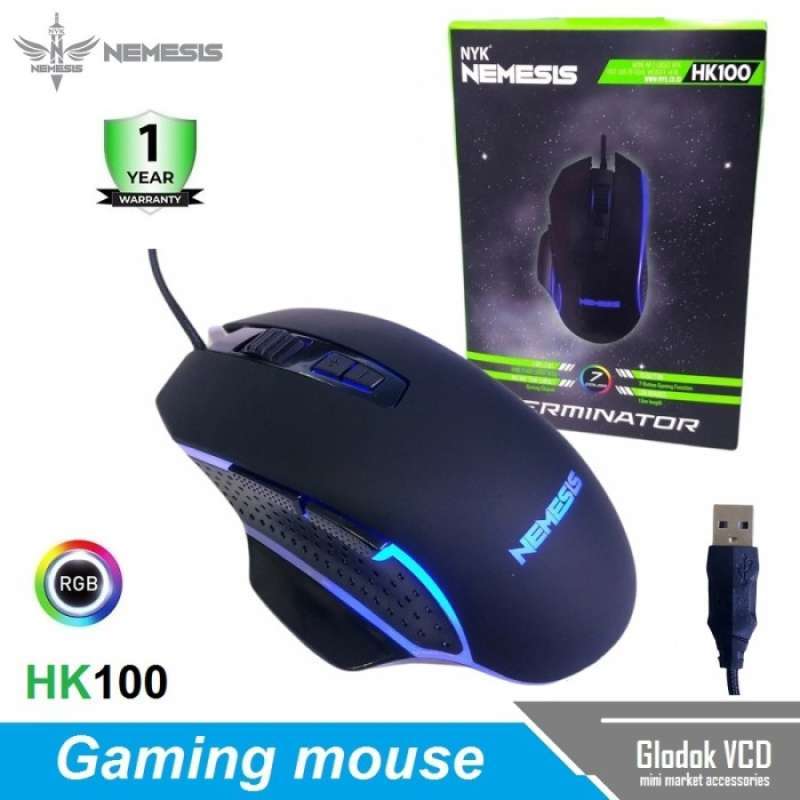 Promo Mouse Gaming NYK Nemesis Terminator HK100 Diskon 56% di Seller ...