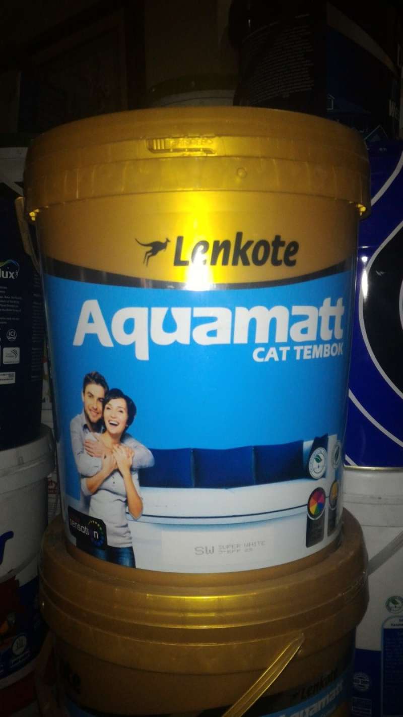 Promo CAT TEMBOK LENKOTE AQUAMATT (25 KG) Diskon 33% di Seller Umar ...