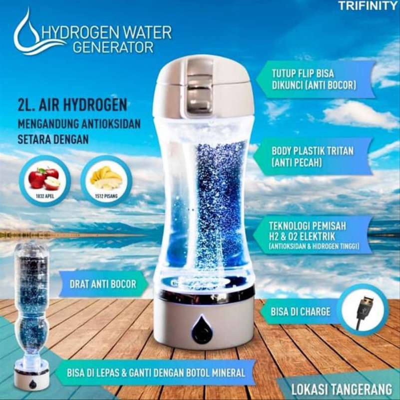 Jual Trifinity Air Hydrogen Kangen Water Alkaline Botol Hidrogen Di ...