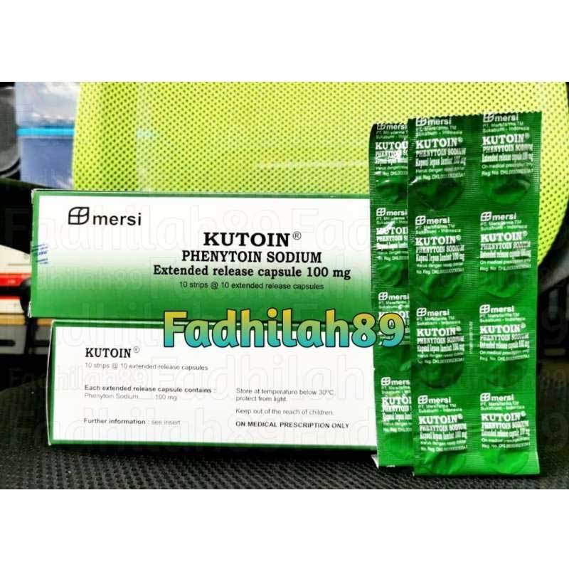 Jual Kutoin 100 Mg Phenytoin Sodium Box (100 Kapsul) Original Di Seller ...