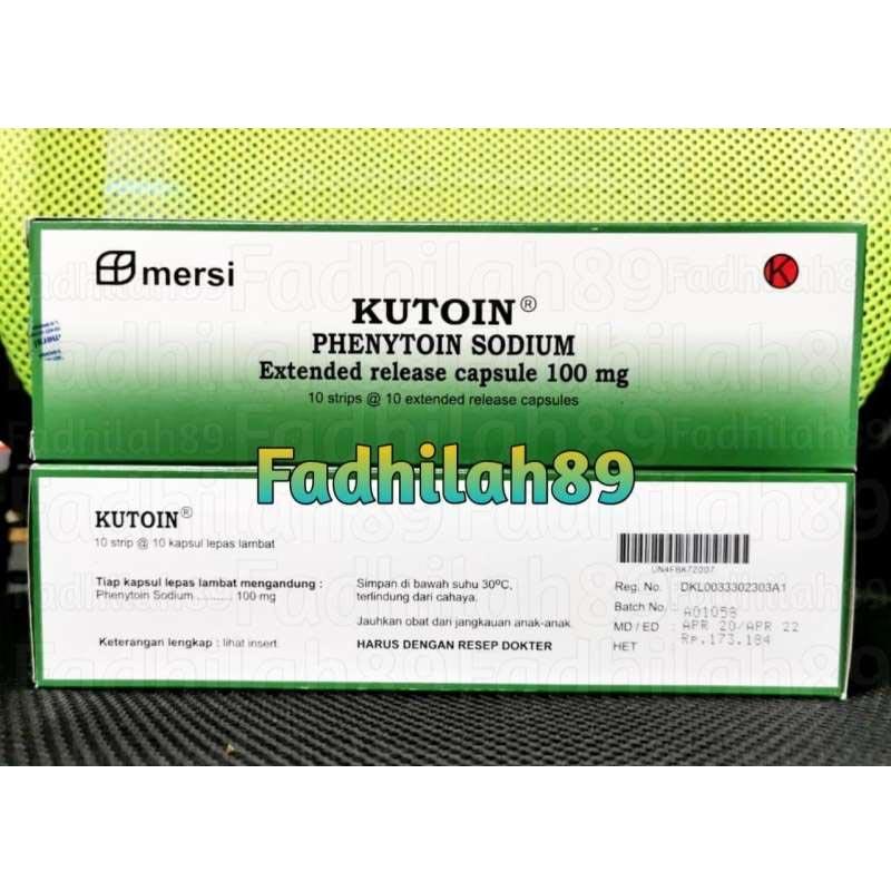 Jual Kutoin 100 Mg Phenytoin Sodium Box (100 Kapsul) Original Di Seller ...