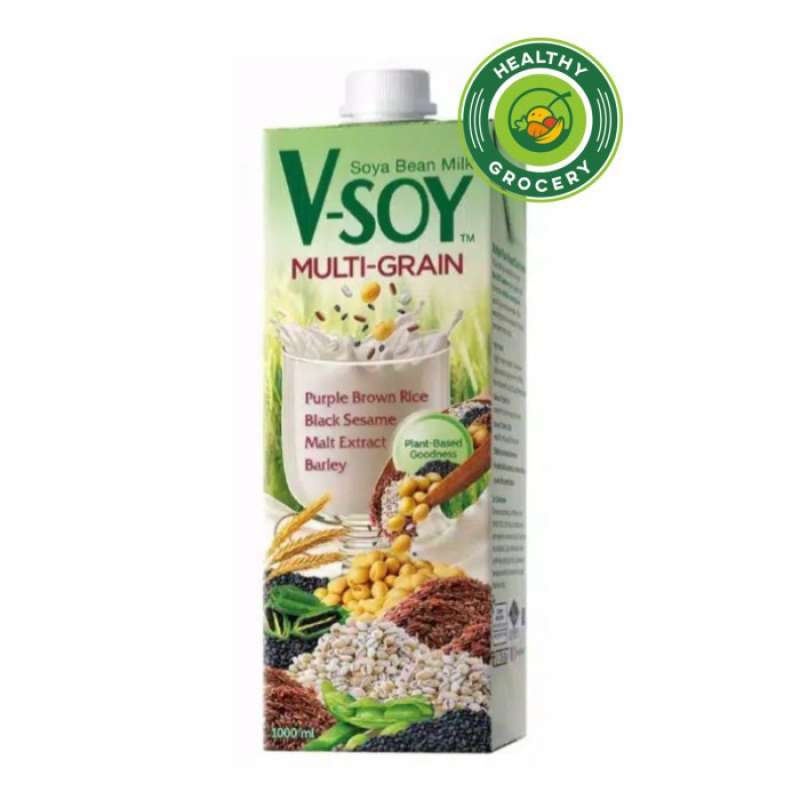Jual V-Soy Multi Grain Soy Milk UHT 1Liter di Seller healthygrocery ...