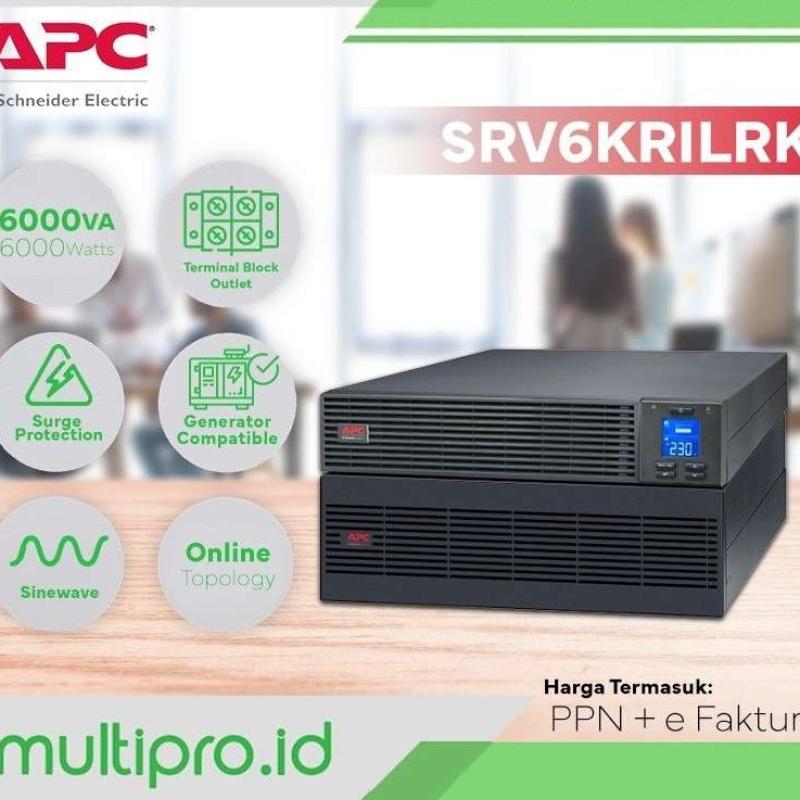 Jual UPS APC 6kva 6000VA 6000WATT SRV6KRILRK EASY UPS ONLINE Extended Batt di Seller MULTIPRO.ID ...
