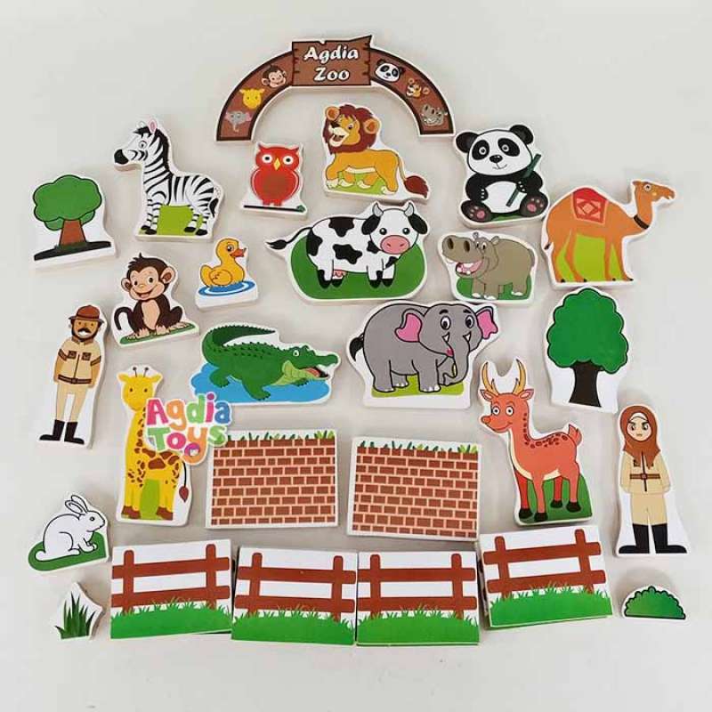 Jual Agdia Zoo Mainan Miniatur Hewan Maket Kebun Binatang Di Seller ...