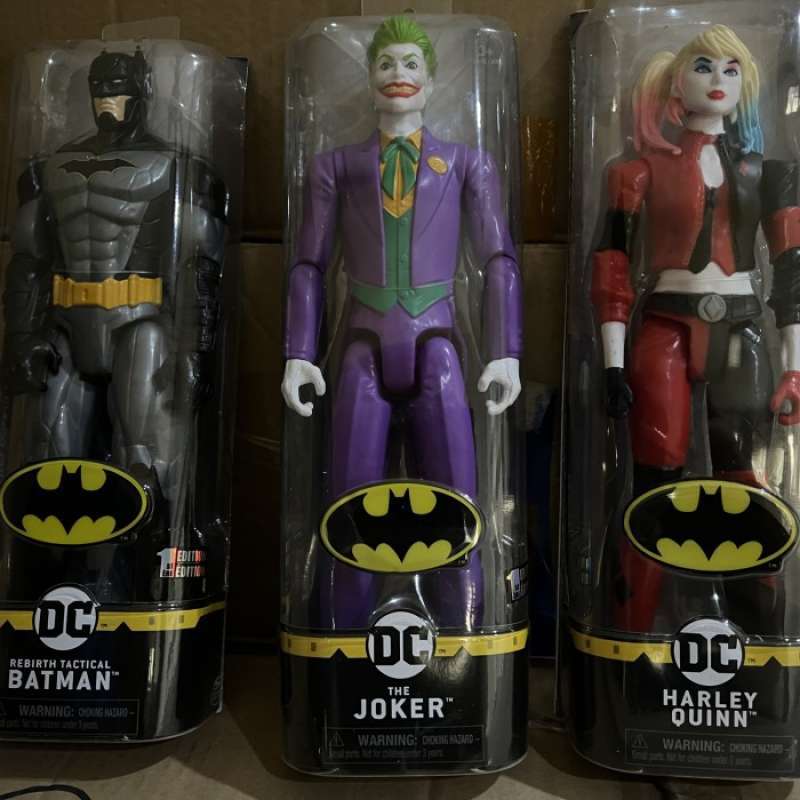 Promo SPIN MASTER DC REBIRTH TACTICAL BATMAN , JOKER & HARLEY QUINN 12 ...