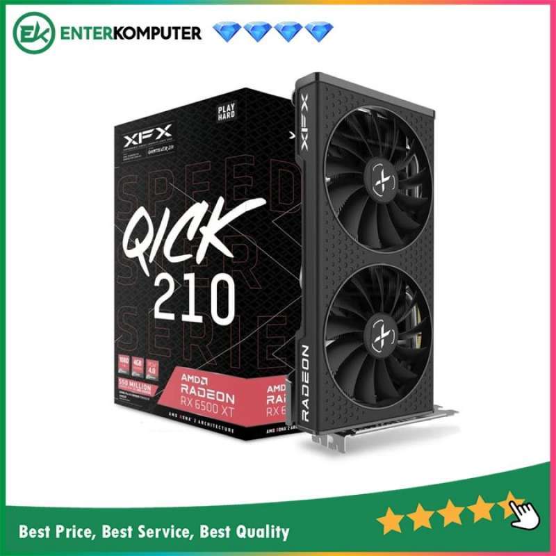 Jual Xfx Radeon Rx 6500 Xt Core 4gb Ddr6 Speedster Qick 210 - Rx ...
