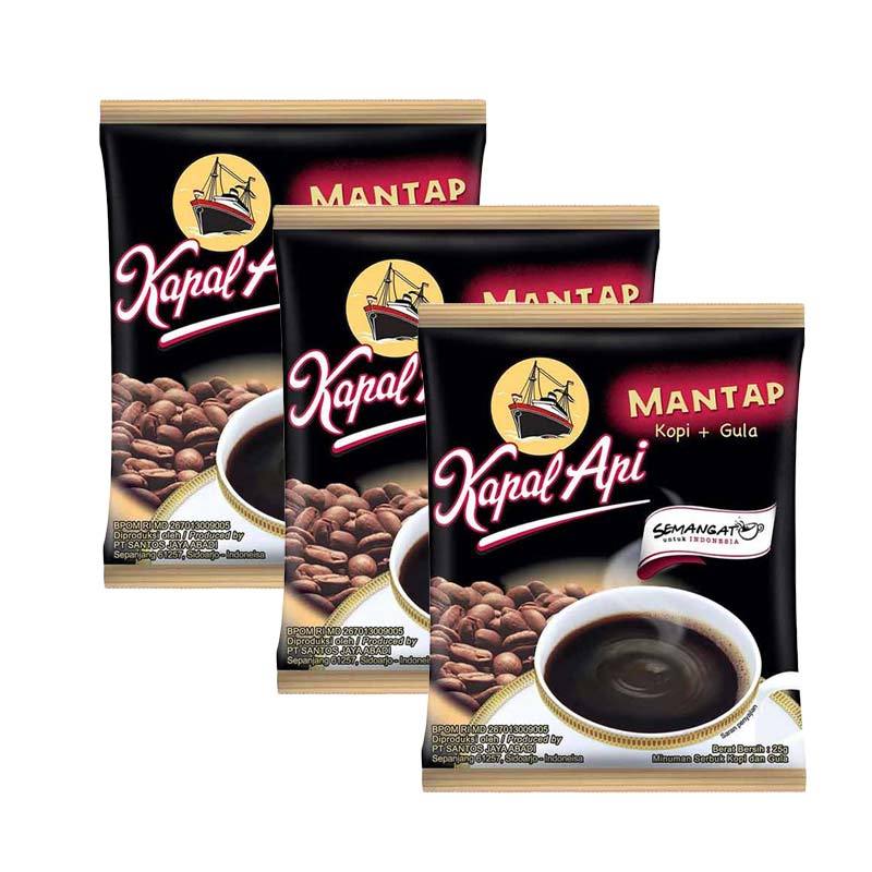 Jual Kapal Api Mantap Kopi Bubuk [25 g/10 pcs] di Seller Pentagon ...
