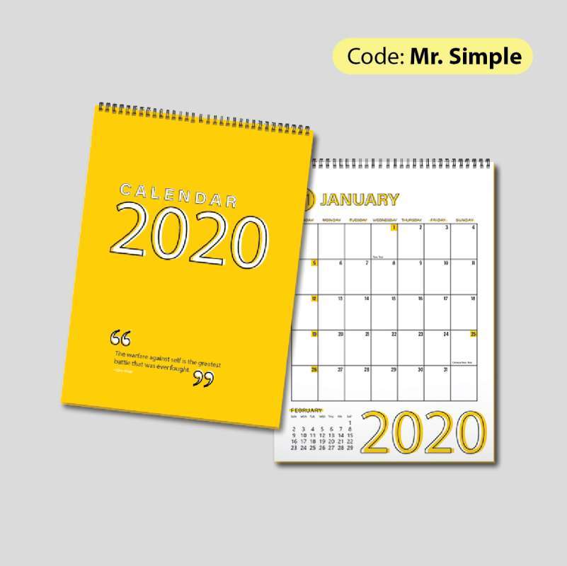 Kalender Januari 2021 Simple / It will take you to the printing page ...