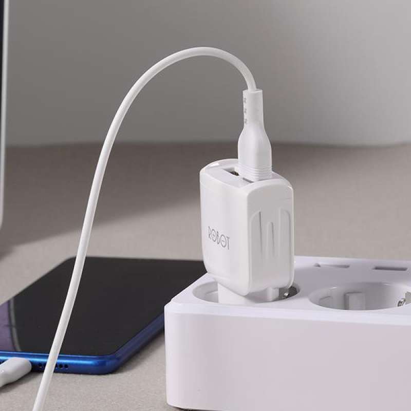 Jual Robot Fast Charging Charger Rt-k6 2.4a Dual Output Original Di ...