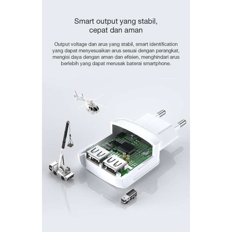 Jual Robot Fast Charging Charger Rt-k6 2.4a Dual Output Original Di ...
