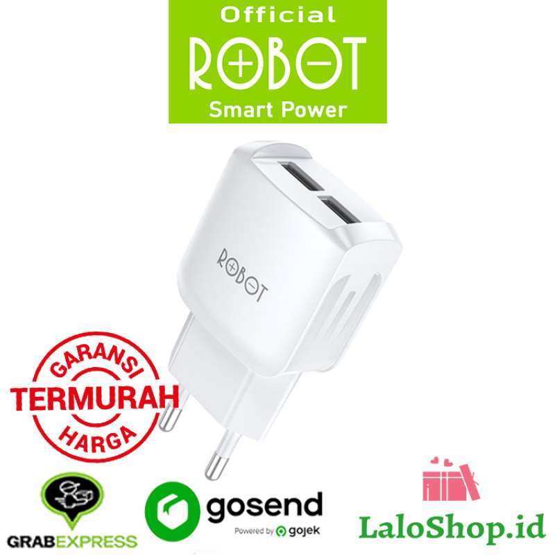 Jual Robot Fast Charging Charger Rt-k6 2.4a Dual Output Original Di ...