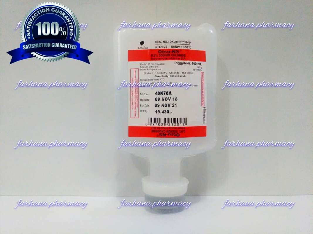 Promo Jual Promo Nacl Otsu 0.9% 100 Ml - Cairan Infus Atau Untuk Cuci ...