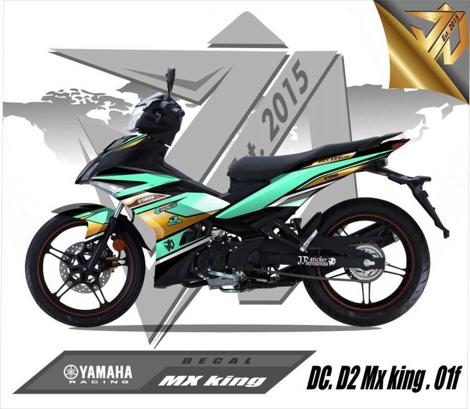 Jual Decal Sticker - Dekal Stiker motor full body MX KING Desain D2 01 ...