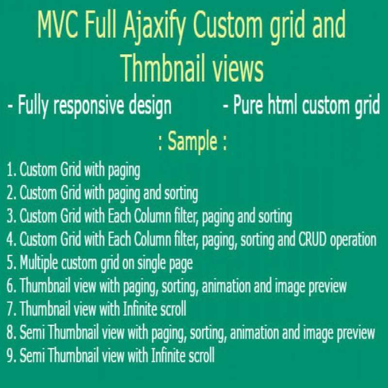 Jual Program Aspnet Mvc Full Ajaxify And Bootstrap Grid With Crud Ope