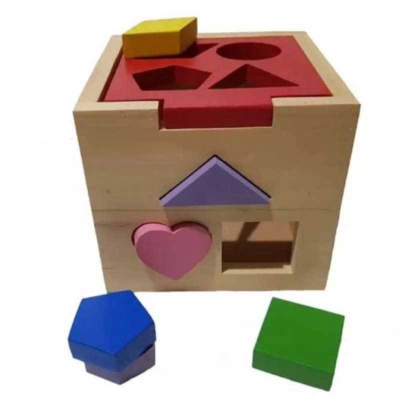 Jual Mainan Edukasi Kotak Puzzle Shape Bentuk - Mainan Puzzle Anak Di ...