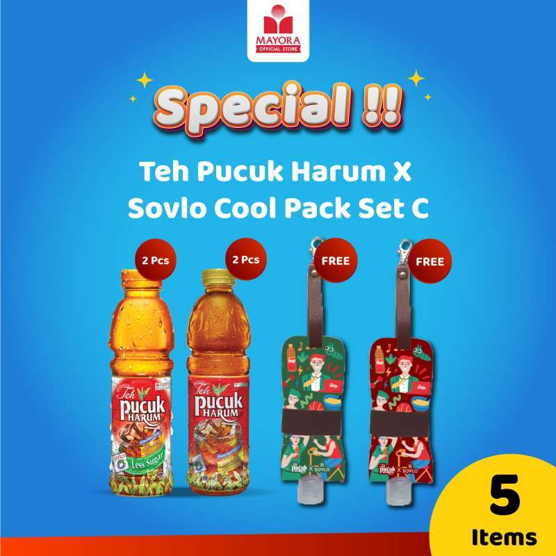 Promo Teh Pucuk Harum X Sovlo Cool Pack Set C Diskon 31% di Seller ...