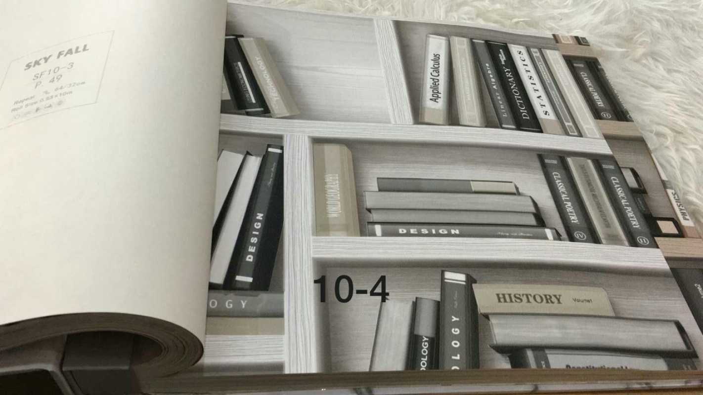 Jual Wallpaper Dinding Motif Rak Buku Susun Natural 3d Sf Di Seller ...