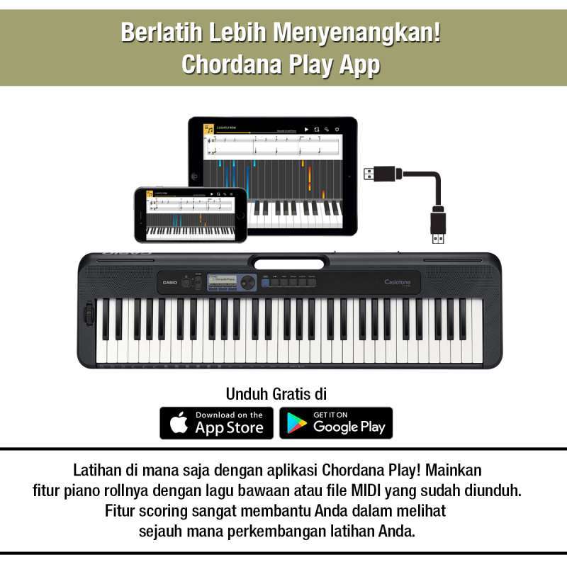 Jual CASIO CT S300 Keyboard Casiotone / CTS300 / CTS 300 di Seller ...