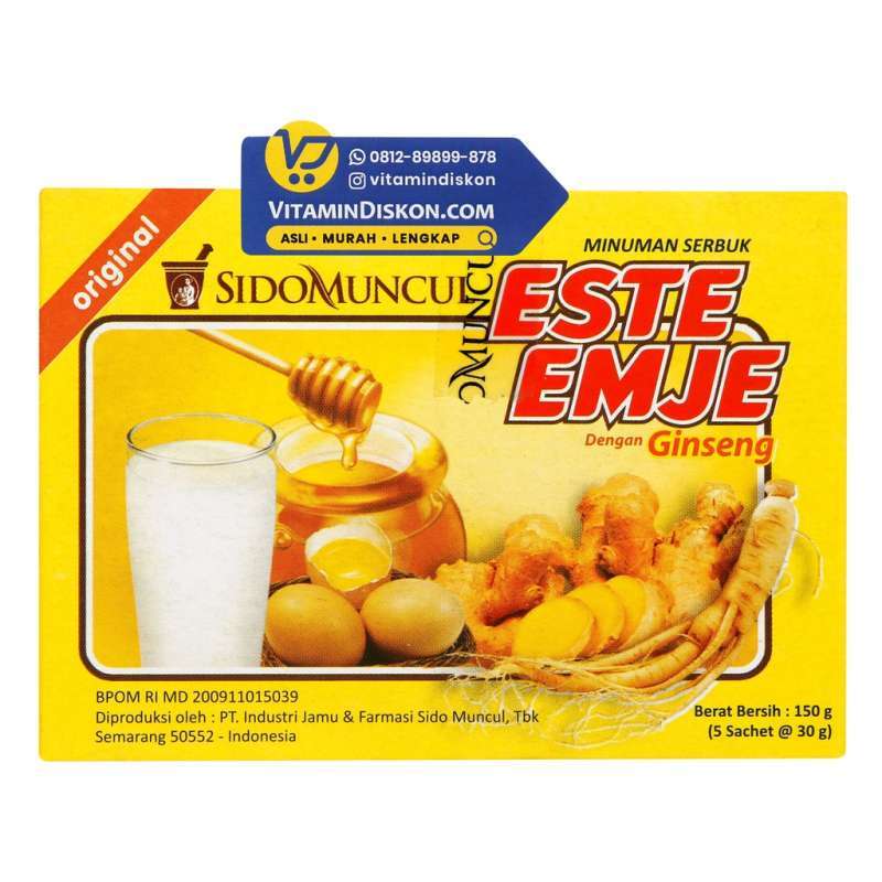 Promo Sidomuncul Este-emje Plus Gingseng 1 Box | Minuman Herbal Menjaga ...