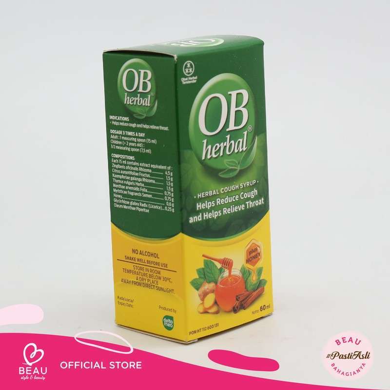 Promo OB HERBAL Obat Kesehatan [60 mL] Diskon 10% di Seller BEAU Beauty ...
