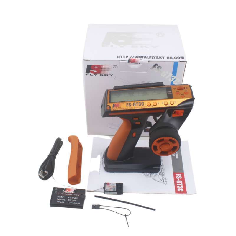 Jual FLYSKY GT3C receiver 2.4ghz 3CH transmitter GT3C rc car rc boat di ...