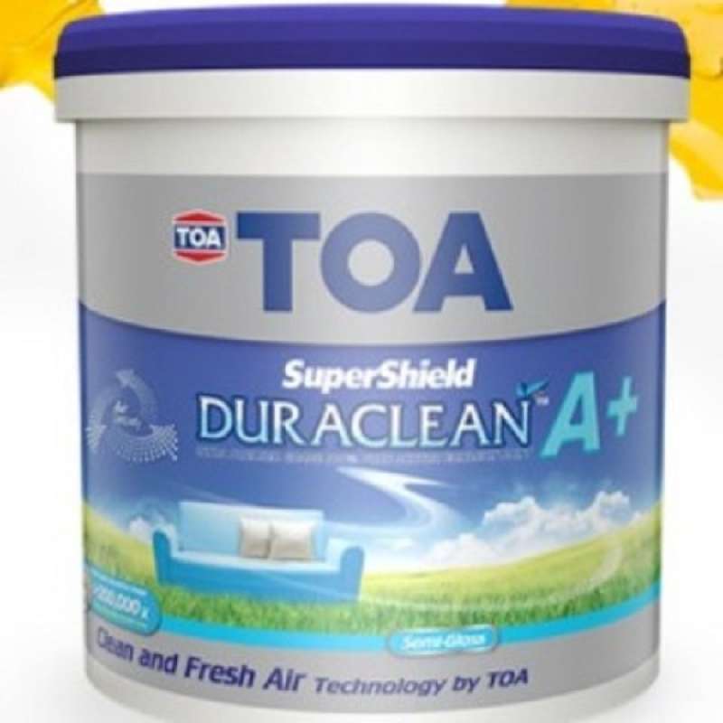 Jual DURACLEAN A+ SEMIGLOSS TOA PAINT INDONESIA CAT TEMBOK INTERIOR ...