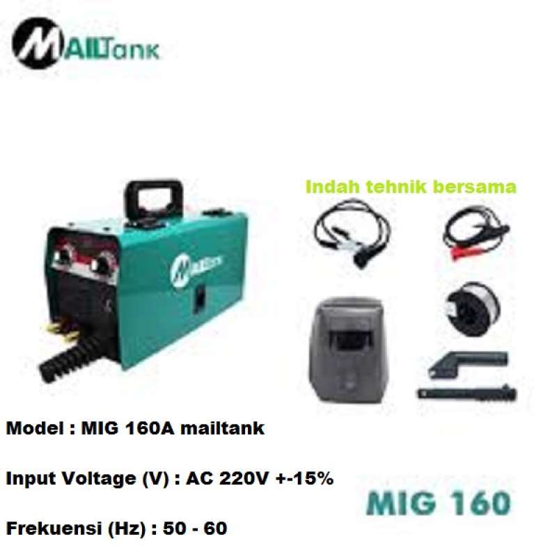 Jual Mailtank Sh 196 Mesin Las Mig 160a 3in1 Co2 Bisa Tanpa Gas Co2 Tm88 Di Seller Indah Tehnik ...