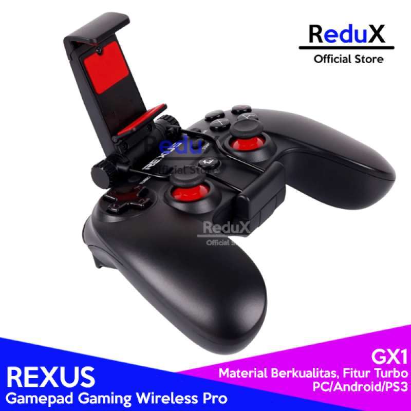 Jual Rexus GX1 Gamepad Gaming Wireless Joystick Stick PS PC Android ...