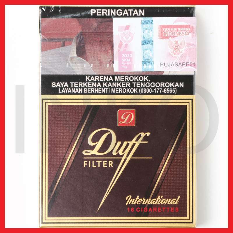 Jual Rokok Filter Duff International 16 Batang Sedap Banget Di Seller ...