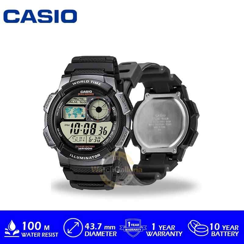Promo Casio GENERAL AE-1000W-1AVDF / AE 1000W 1AVDF / AE-1000W ORIGINAL - Abu-abu Diskon 35% di ...