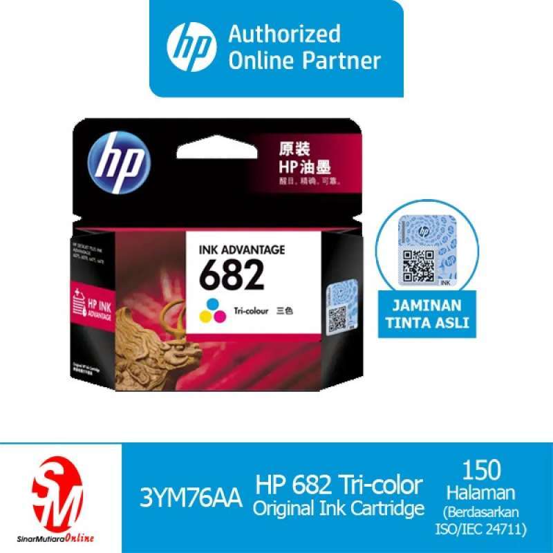 Promo Tinta HP 682 Color Cartridge Diskon 13% di Seller Simura Online ...