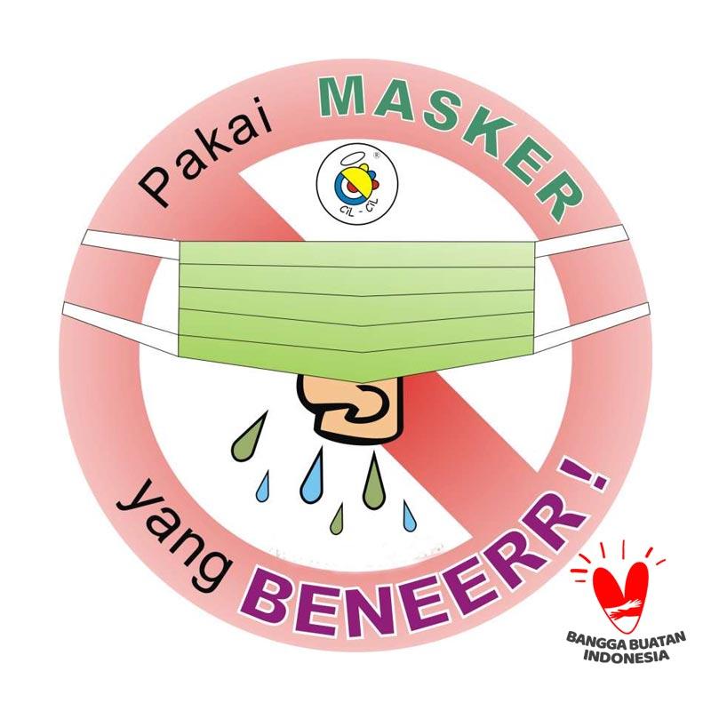 Jual Rambu Corona Pakai Masker yang Bener Size M (C) di Seller Cil-Cil ...