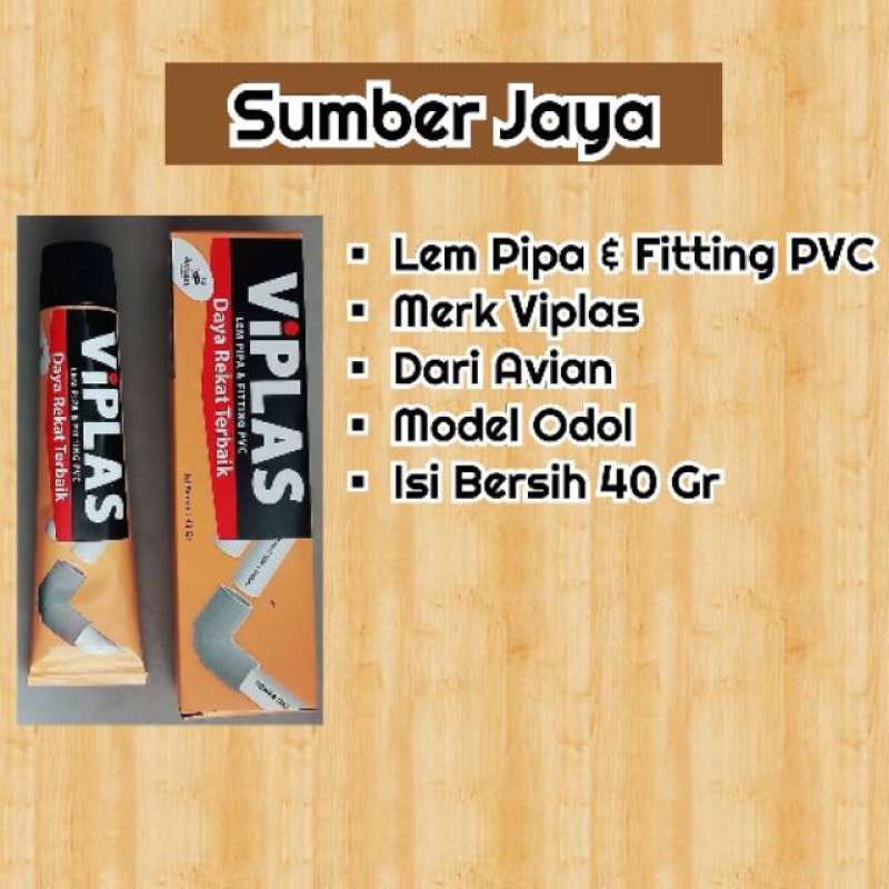 Jual Lem Pipa Pralon PVC Viplas di Seller Sumber Jaya Bangunan - Medan ...