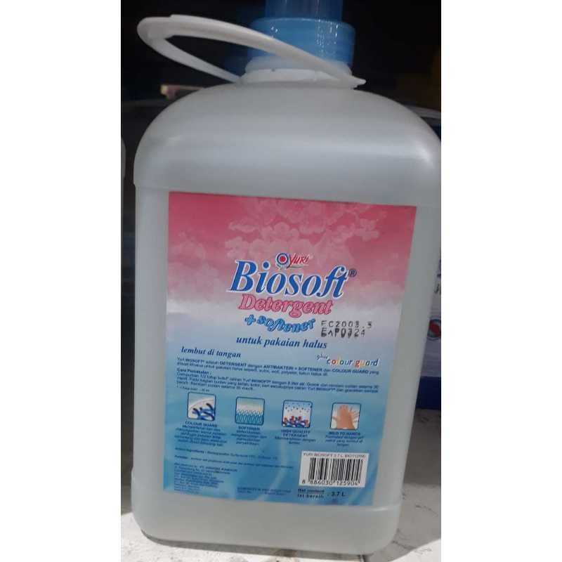 Jual YURI BIOSOFT DETERGENT SOFTENER UNTUK PAKAIAN HALUS JERIGEN 3.7KG di Seller inko - Curug ...