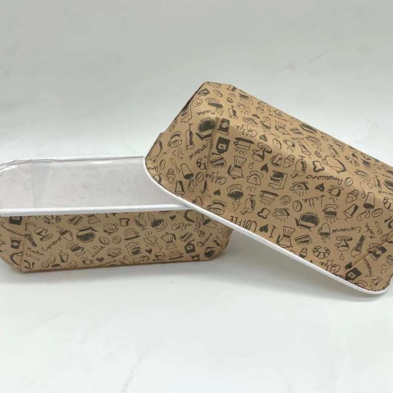 Jual 50 pc bread cup paper loaf pan tempat kertas alas roti laminasi ...