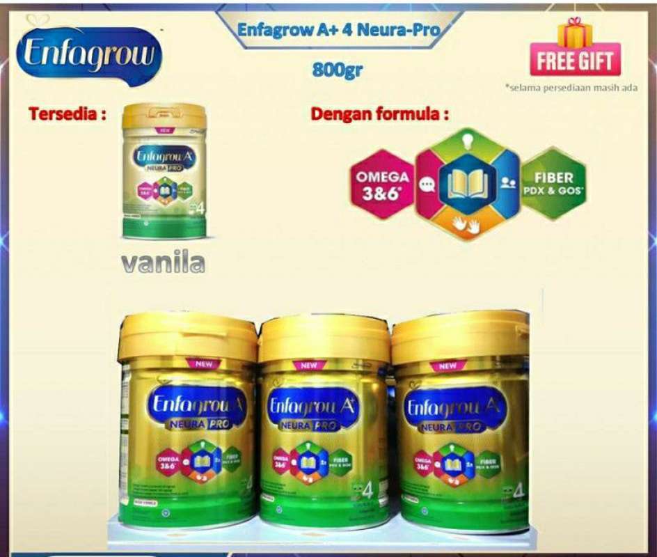 Jual Susu Enfagrow A+ 4 School Kid Rasa Vanilla 800gram (Free Bubble ...
