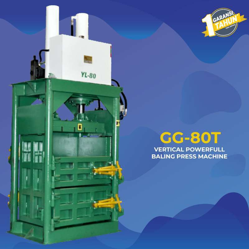 Jual Mesin Press Sampah & Limbah - Vertical Powerfull Baling Press ...