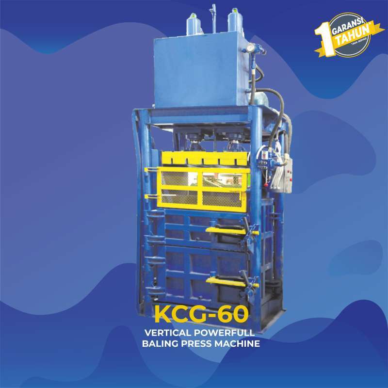 Jual Mesin Press Sampah/limbah - Vertical Powerfull Baling Press Machine - Kcg-60 - Importir ...