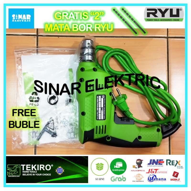 Jual Mesin Bor Tangan Listrik RYU TEKIRO 10mm Bolak Balik RDR 10-3RE ...